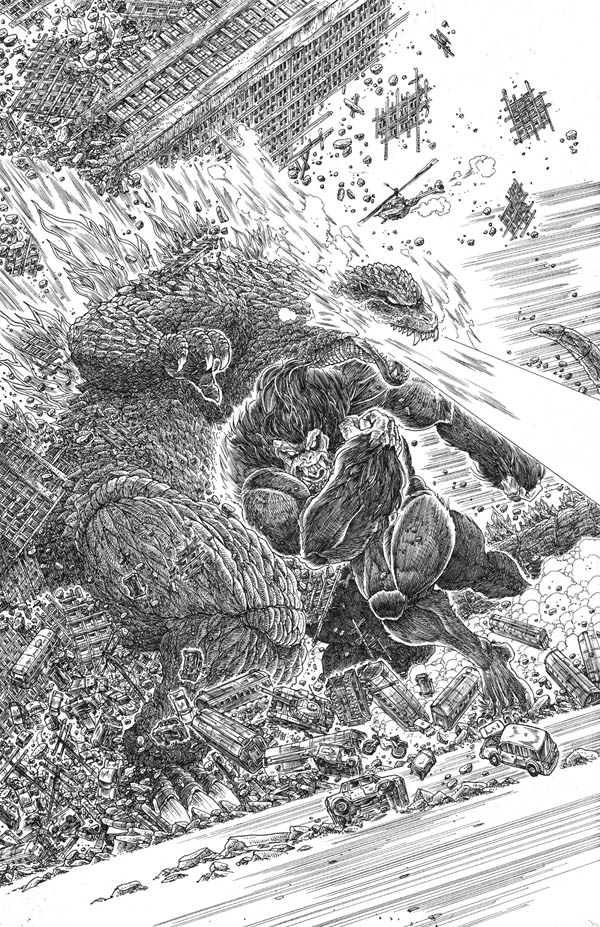 Godzilla vs King Kong by James Stokoe – Multiversity Comics