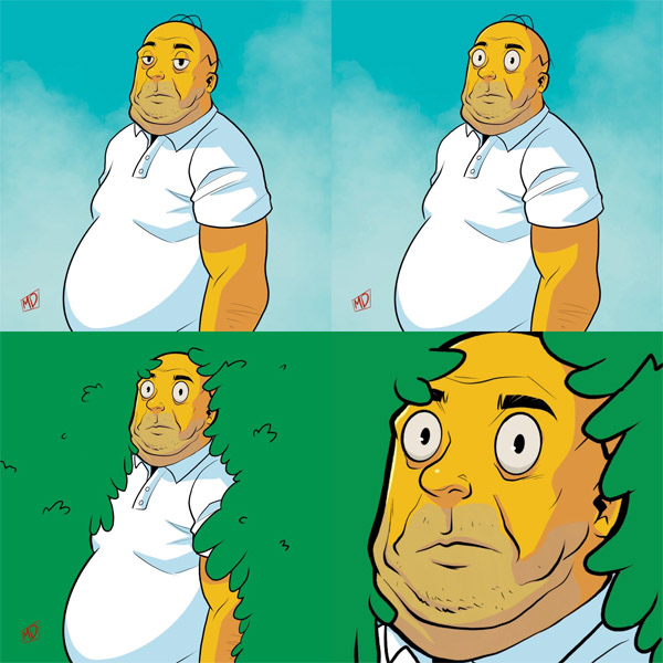 Homer Simpson by Meech Doodle – Multiversity Comics