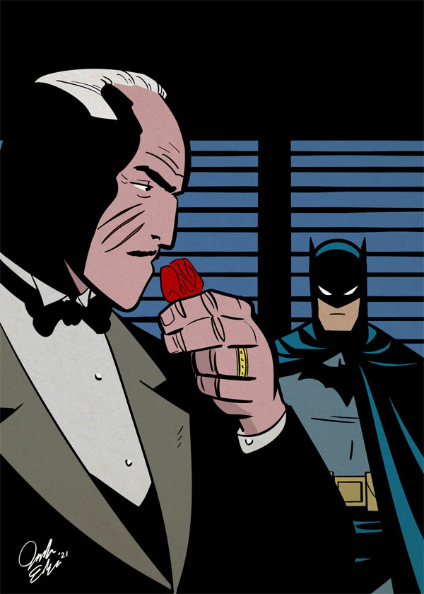 Batman and Carmine Falcone by Jacob Edgar – Multiversity Comics