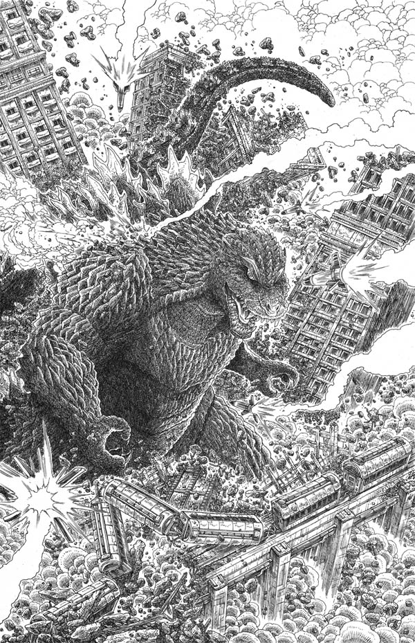 Godzilla James Stokoe commission 2022 – Multiversity Comics
