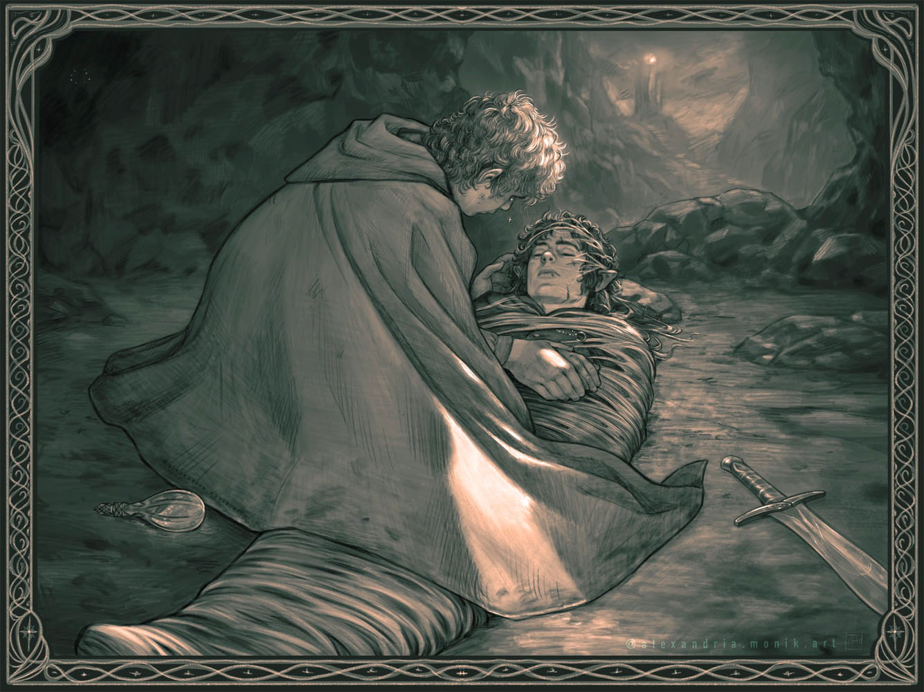 Frodo and Sam by Alexandria Monik – Multiversity Comics