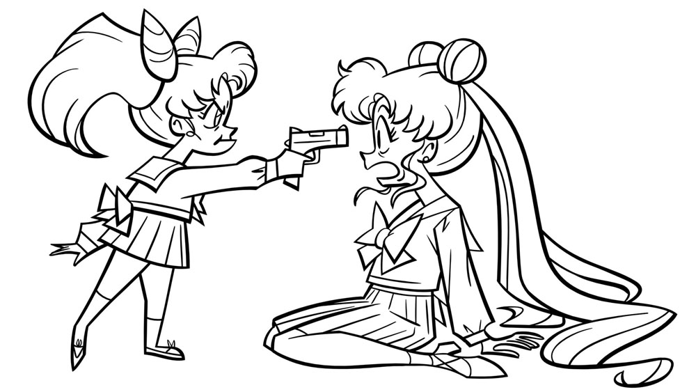 Sailor Moon Chibiusa gun Sandra D Rivas – Multiversity Comics