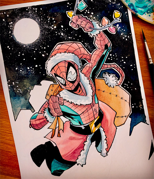 Shawn Daley Spidey-Claus – Multiversity Comics